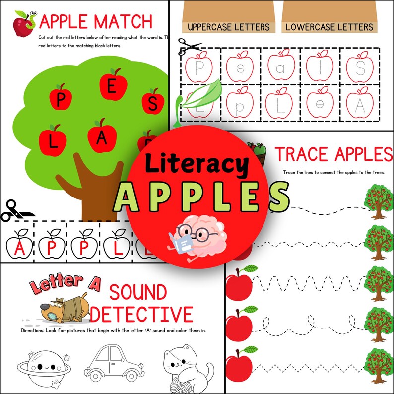 Apple Theme Preschool Activities. Extension Activity. Literacy, Early ...