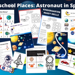 Space Printable Unit Study for Kids. Space Toddler Activities and Space ...