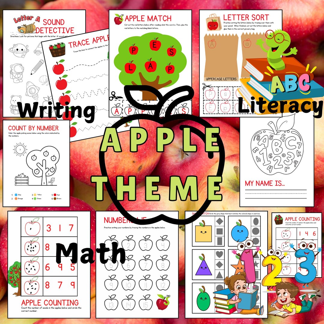 Apple Theme Preschool Activities. Extension Activity. Literacy, Early ...