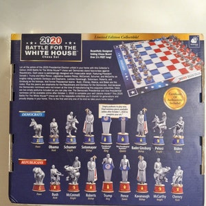 2020 Battle for White House Chess Set - Etsy
