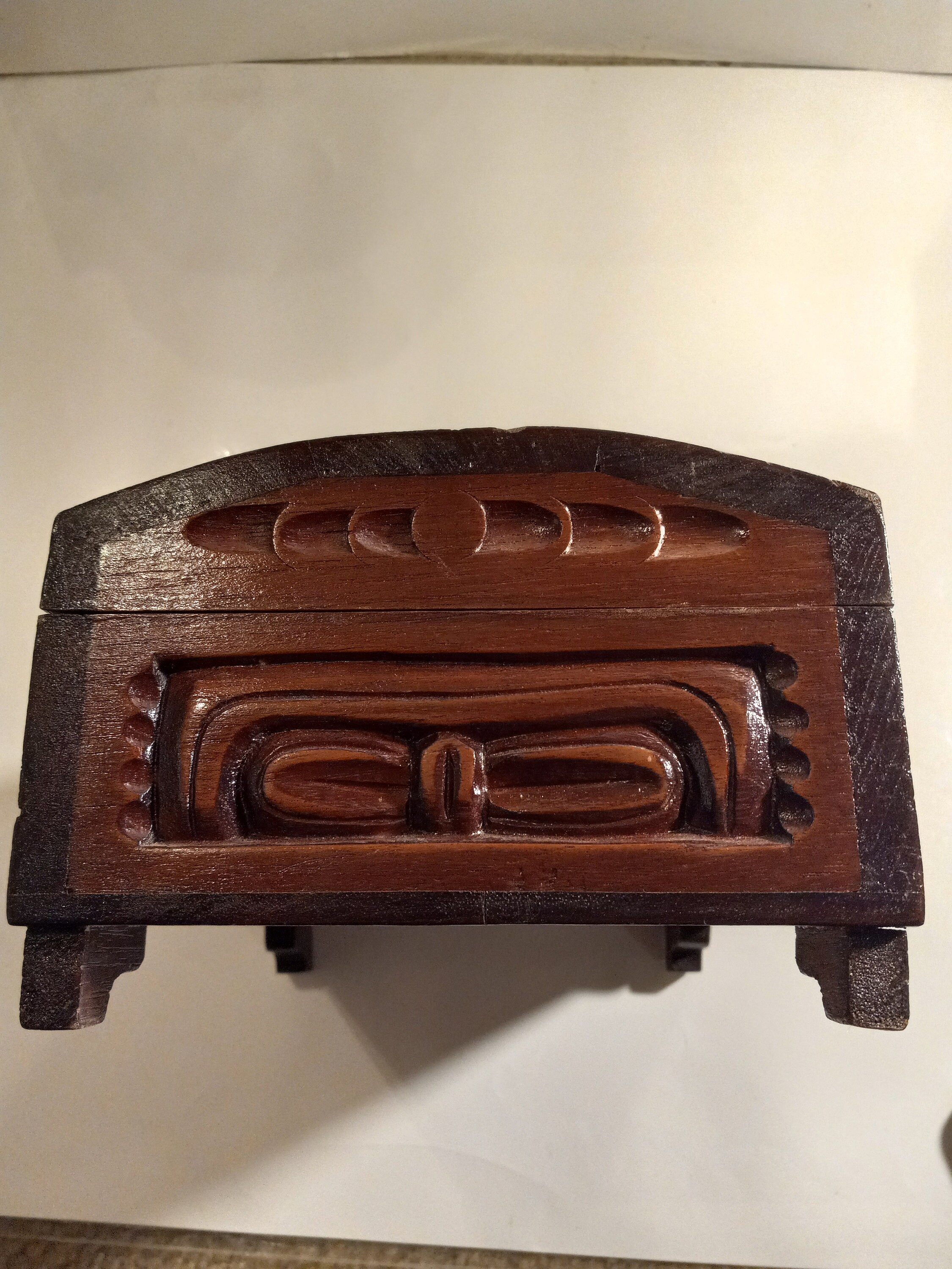 Mayan Folk Art Carved Wooden Lock Box - Etsy