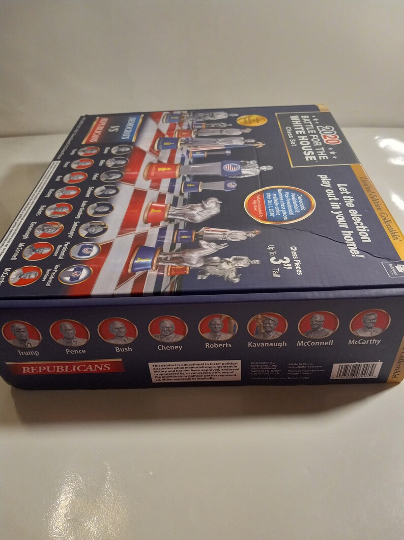 2020 Battle for White House Chess Set - Etsy