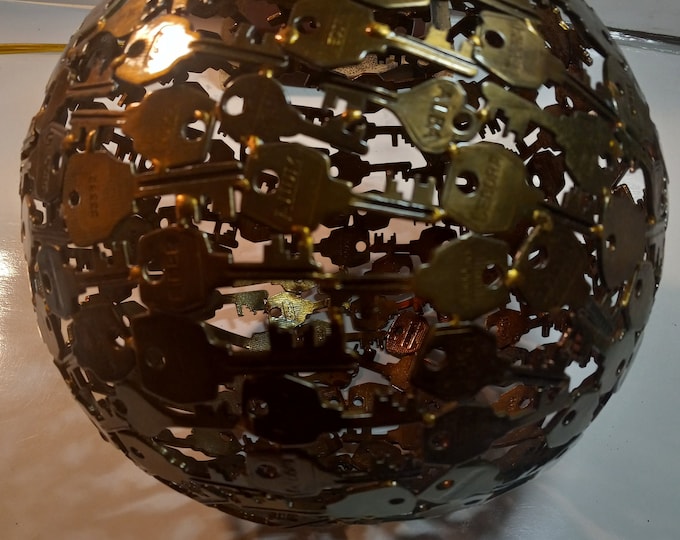 Mini Key Ball Tea Light, 8.5 Cm, Key Sphere, Metal Sculpture Ornament ...