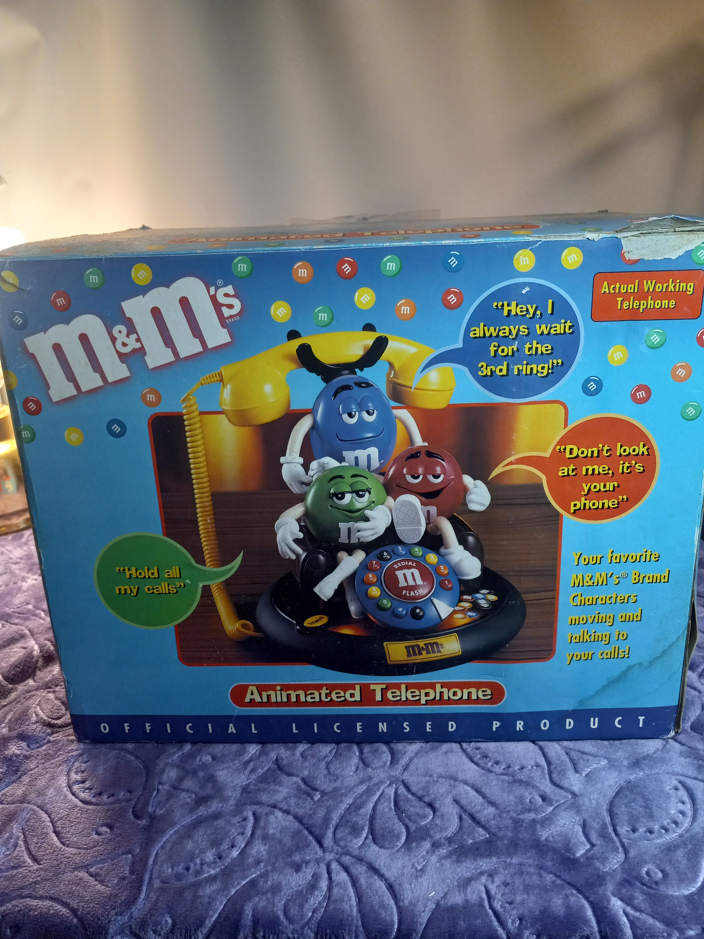 1980's M&m's Animated Talking Telephone - Etsy