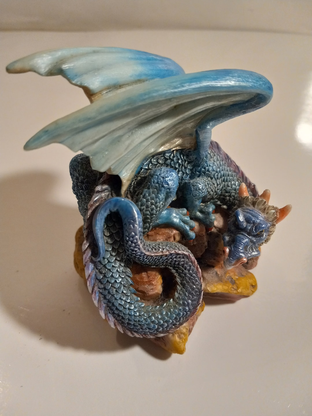 Blue Winged Dragon - Etsy