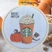 Pumpkin Spice Latte Cross Stitch Pattern - Etsy