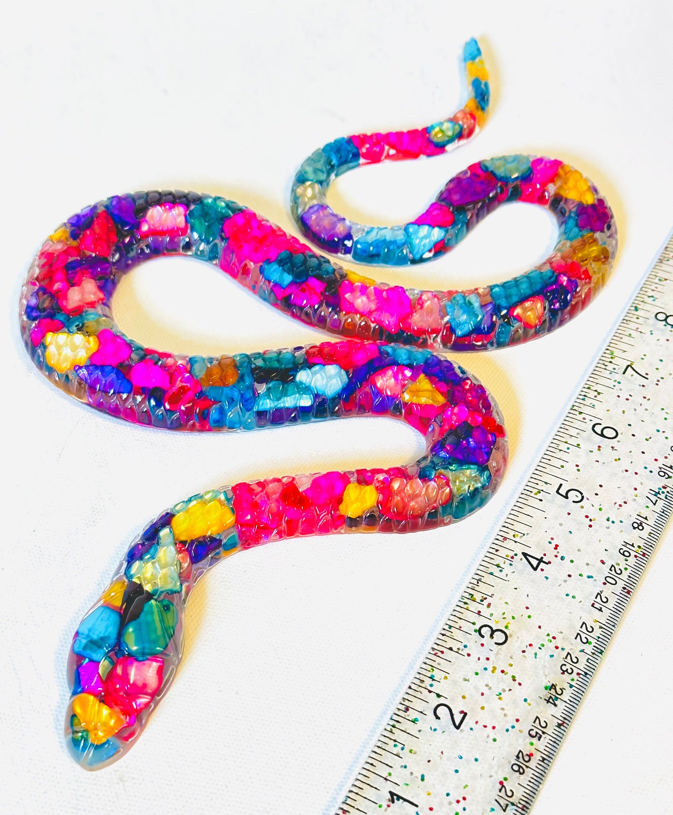 Mosaic Snake Colorful Wall Hanging or Decorative Display handmade ...