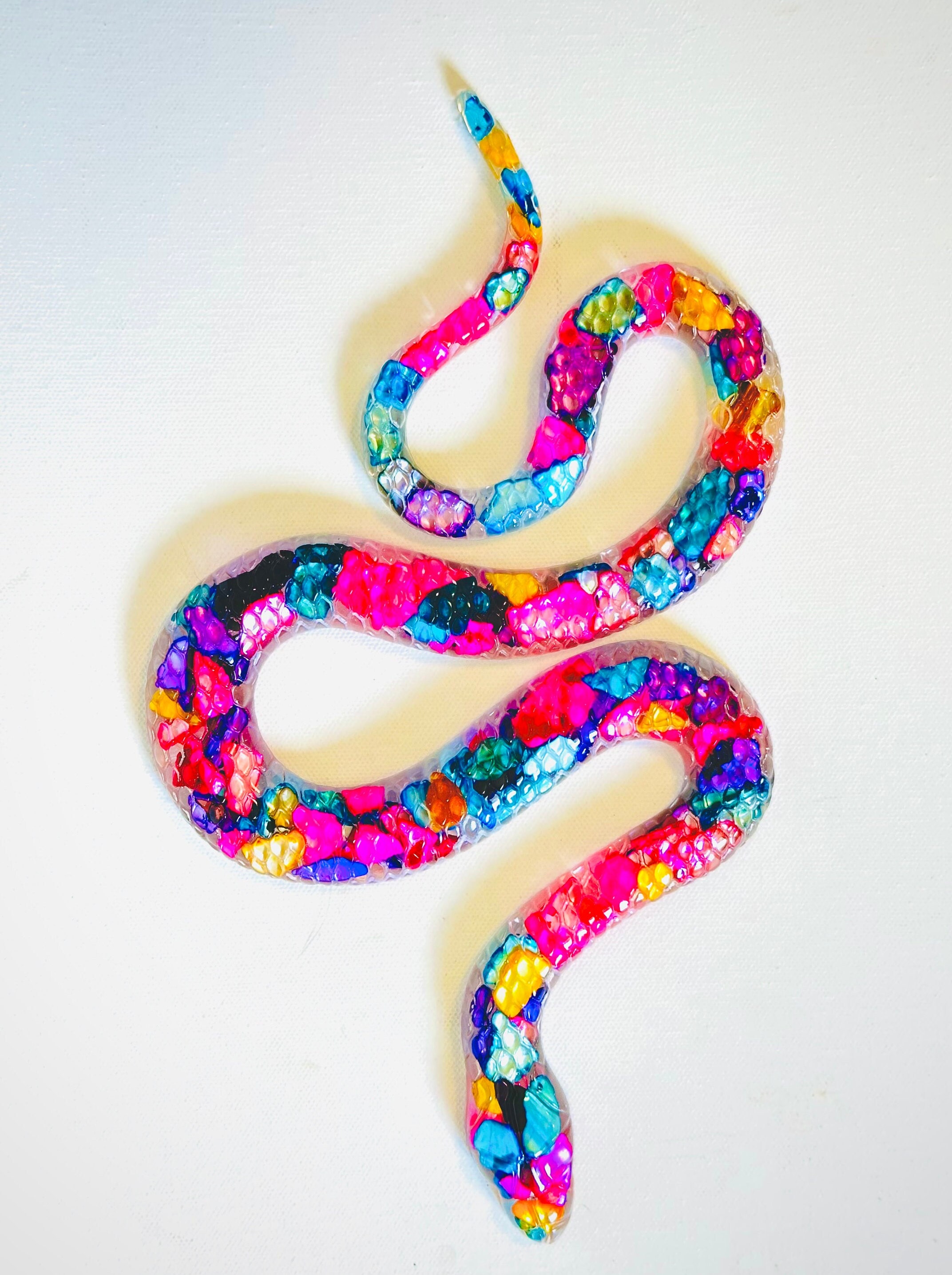 Mosaic Snake Colorful Wall Hanging or Decorative Display handmade ...