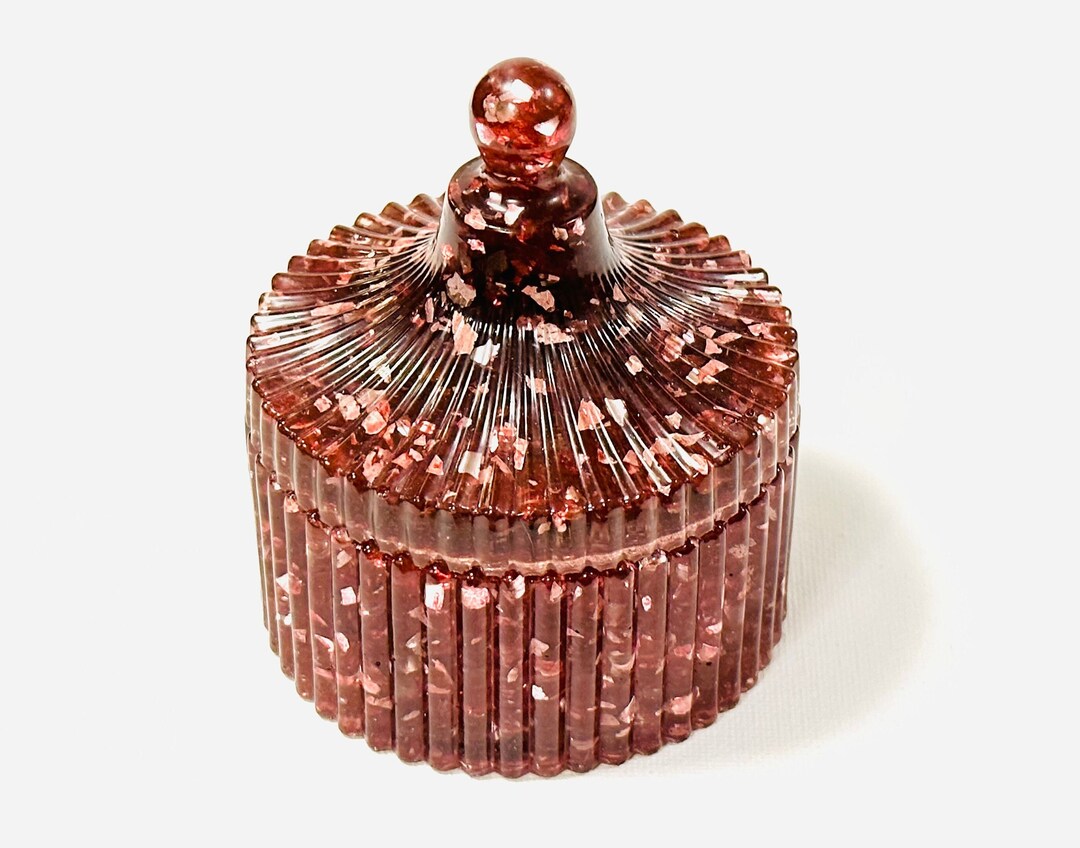 Garnet Gemstone Storage Box january birthstone decorative crystal stone ...