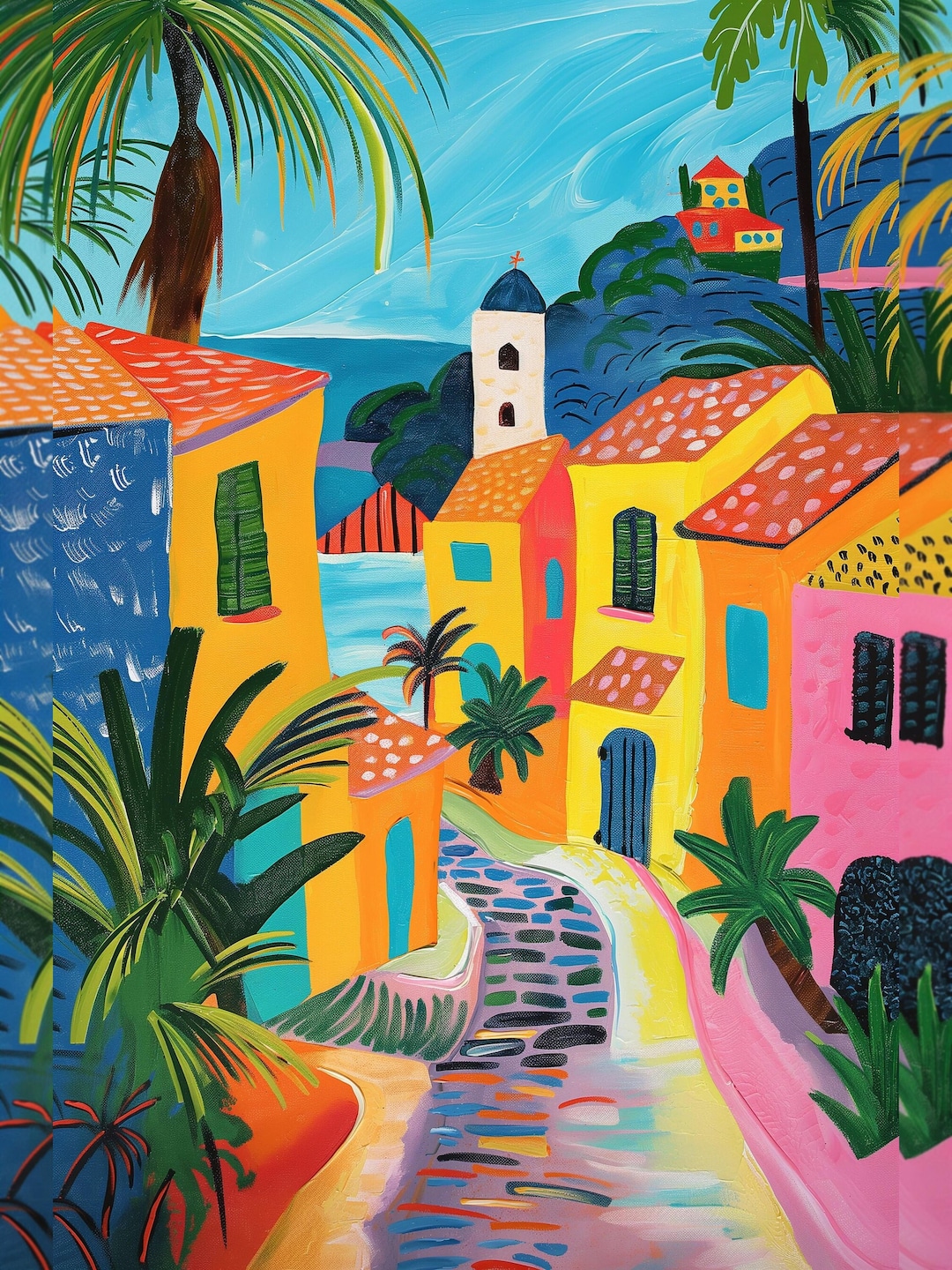 Abstract French Homes a La Matisse Art Chez Matisse Print French Whimsy ...