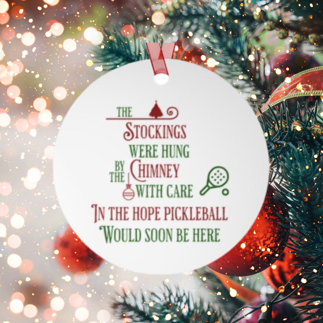 Pickleball Xmas Gift - Pickleball Xmas Ornament - Silly Pickleball ...