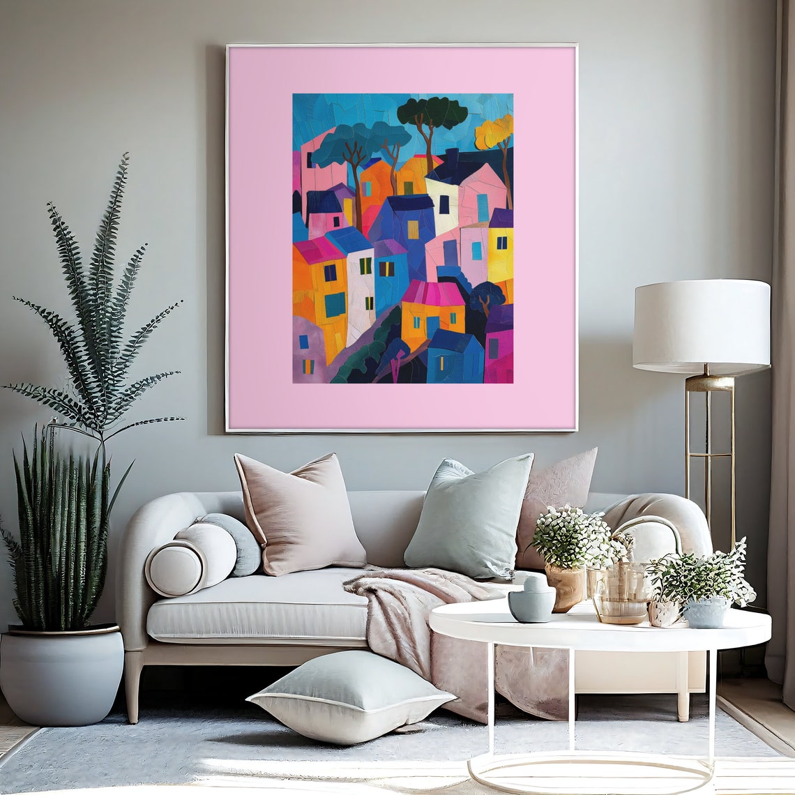 Abstract French Homes a La Matisse Art Chez Matisse Print French Whimsy ...