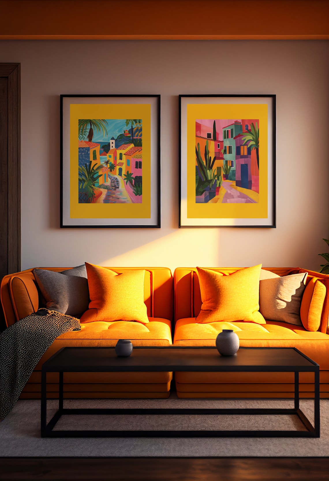 Abstract French Homes a La Matisse Art Chez Matisse Print French Whimsy ...