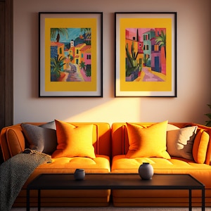 Abstract French Homes - a La Matisse Art - Chez Matisse Print - French ...