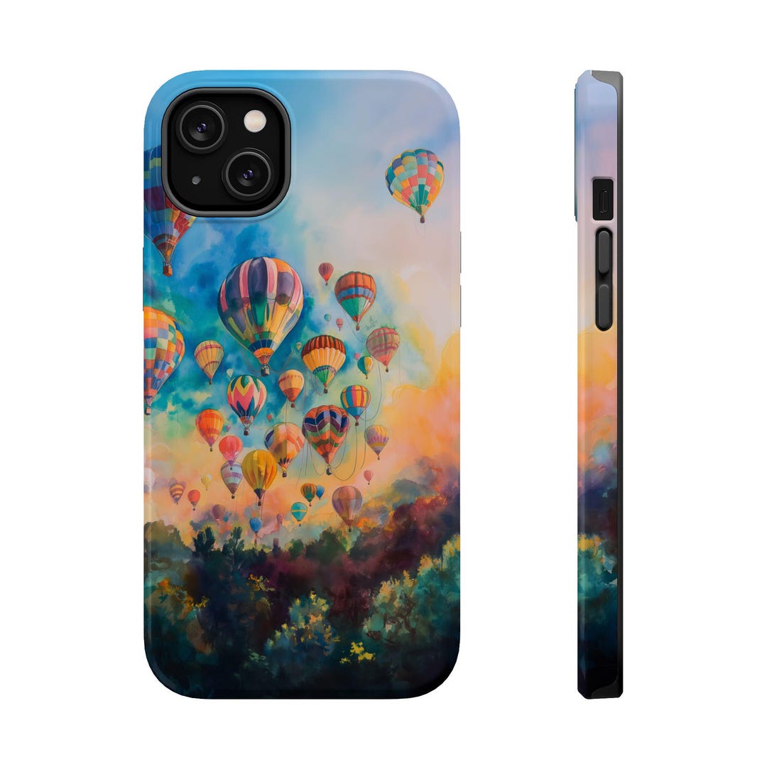 Magnetic Tough Cases - Hot Air Balloon iPhone Case - Magsafe Compatible ...