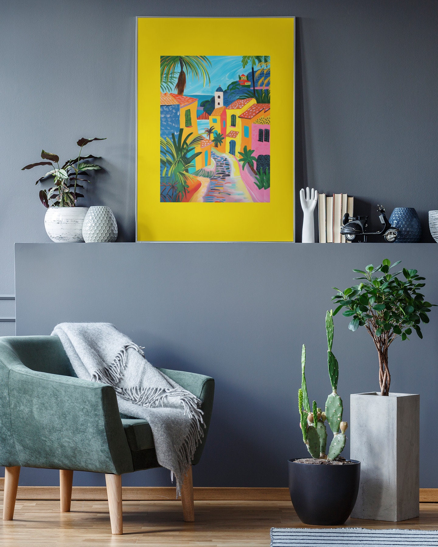Abstract French Homes - a La Matisse Art - Chez Matisse Print - French ...