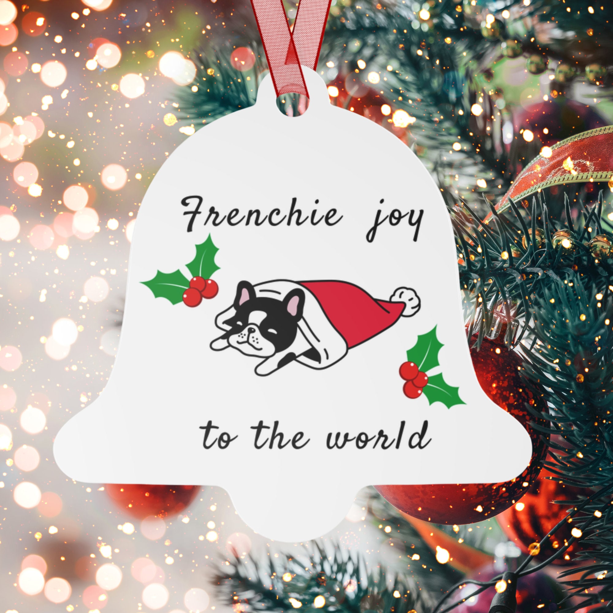 Frenchie Joy Ornament Frenchie Love Ornament Happy Frenchie Ornament ...