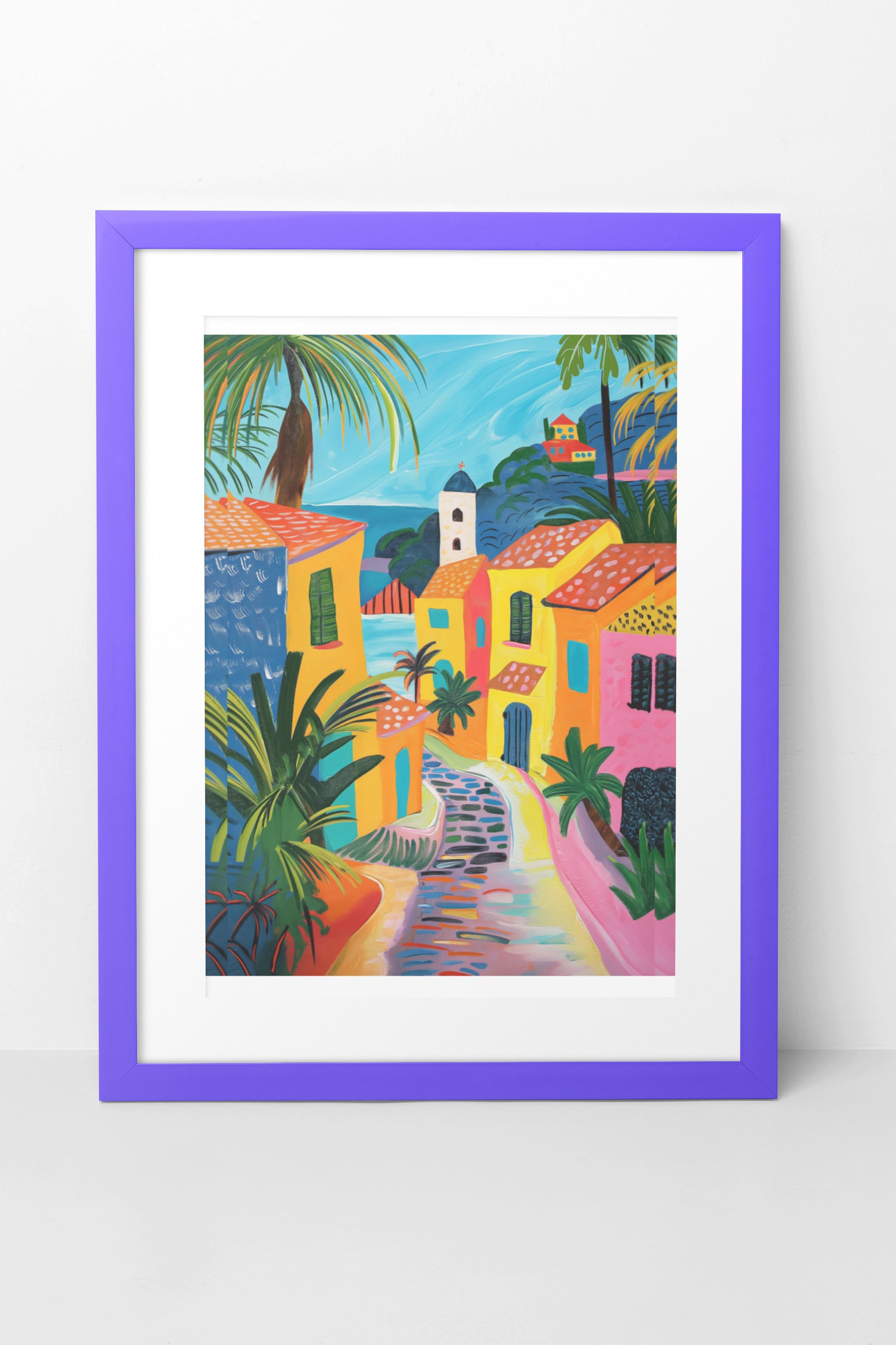 Abstract French Homes - a La Matisse Art - Chez Matisse Print - French ...