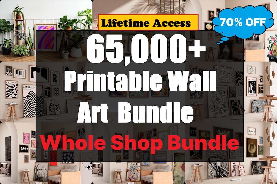 WHOLE SHOP SALE 65000+ Mega Bundle Wall Art, Gallery Wall Art ...
