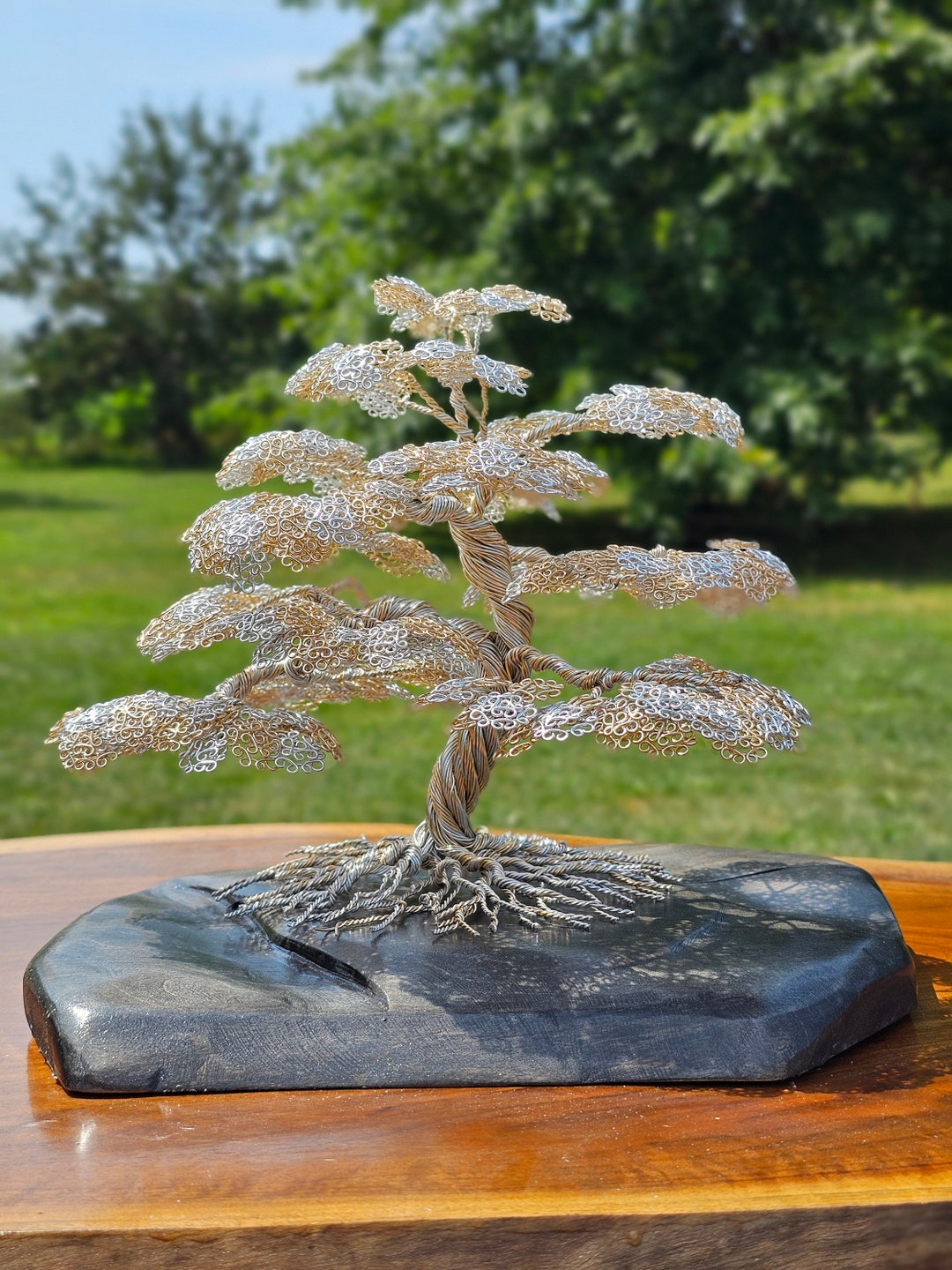 Handcrafted Wire Tree Sculpture Unique Home Decor - Etsy