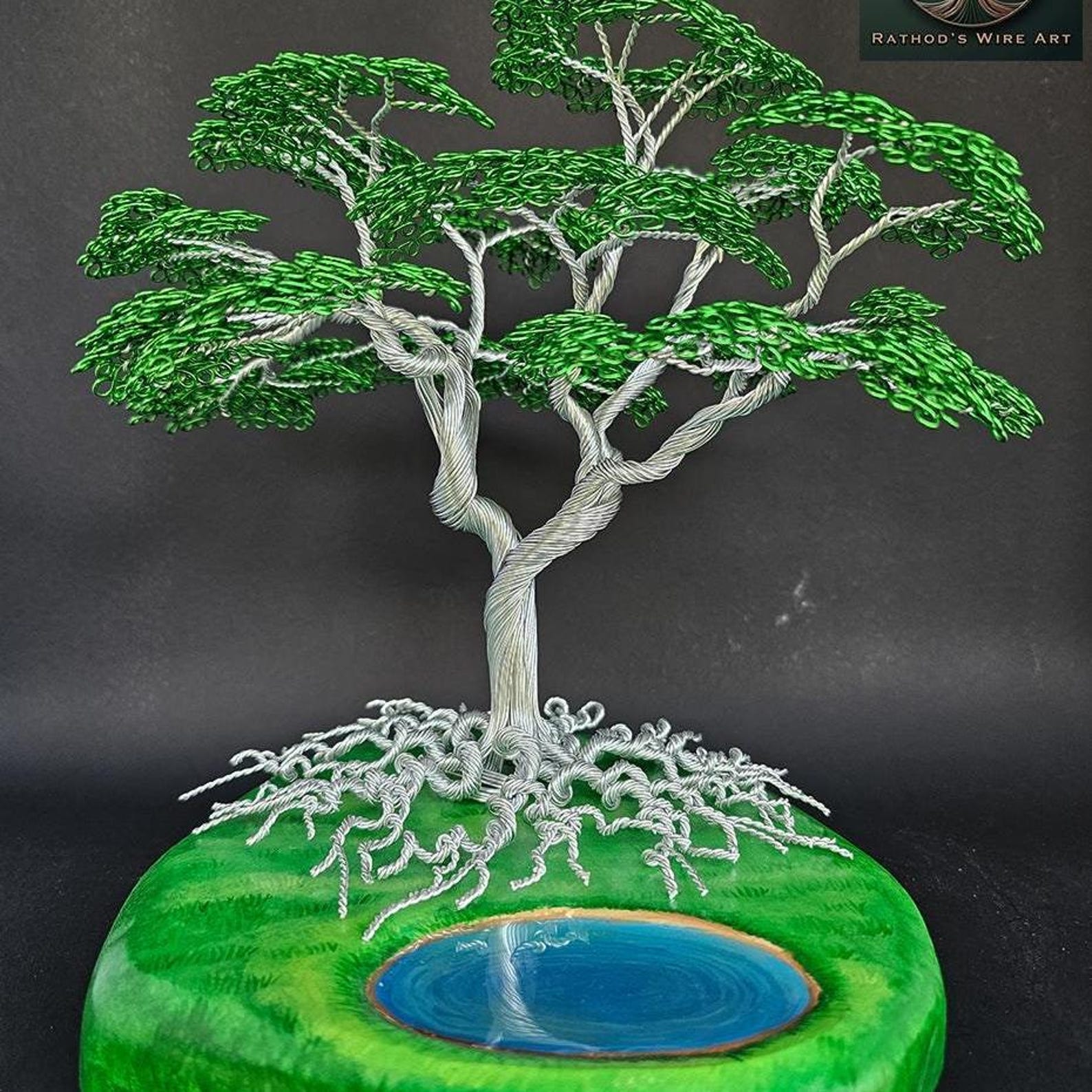 Whimsical Large Wire Tree Sculpture / Unique Handcrafted Wire Tree Art ...