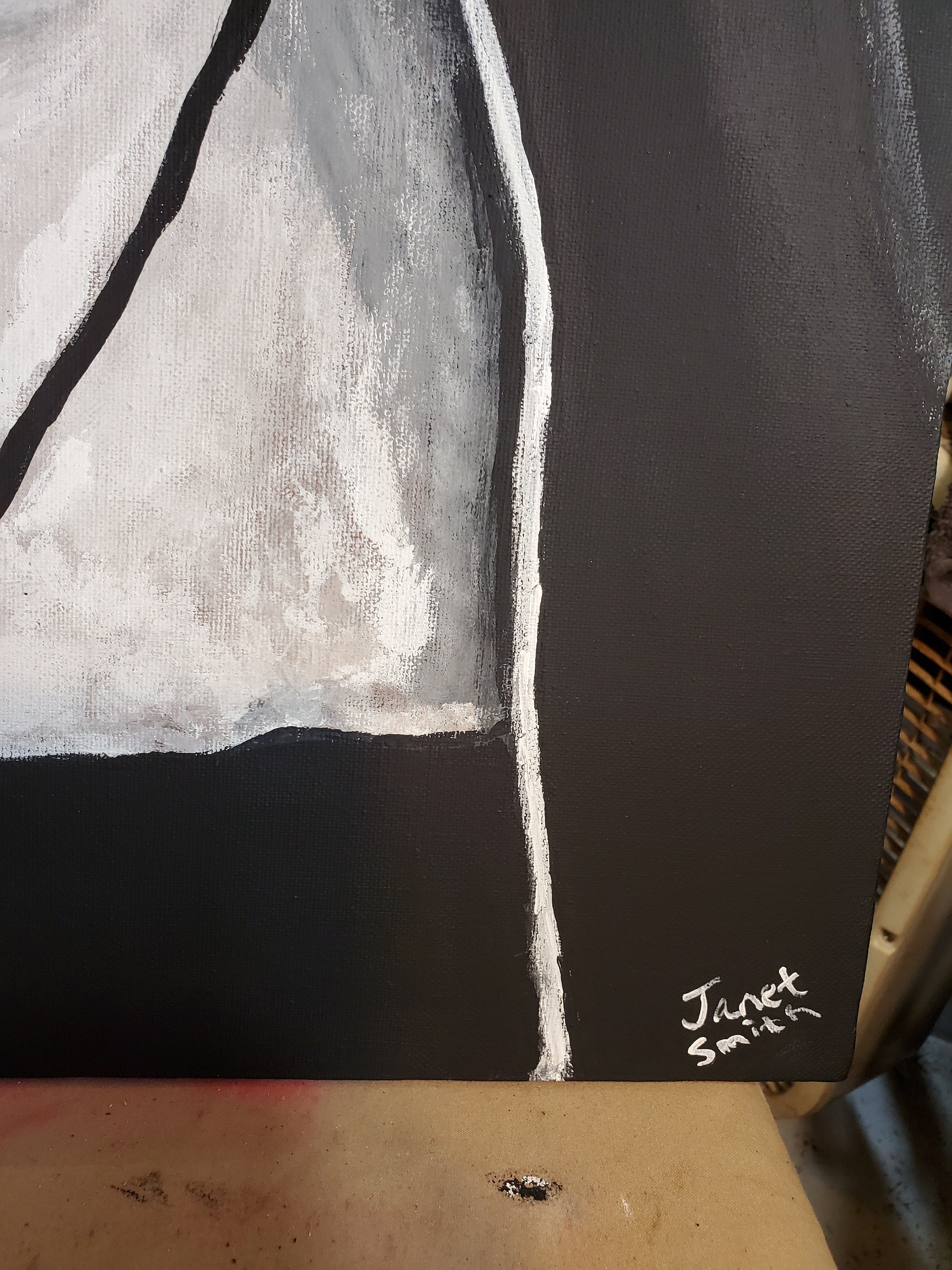 Halloween Prop Hand Painted Acrylic Painting of the Conjuring 2 Nun ...
