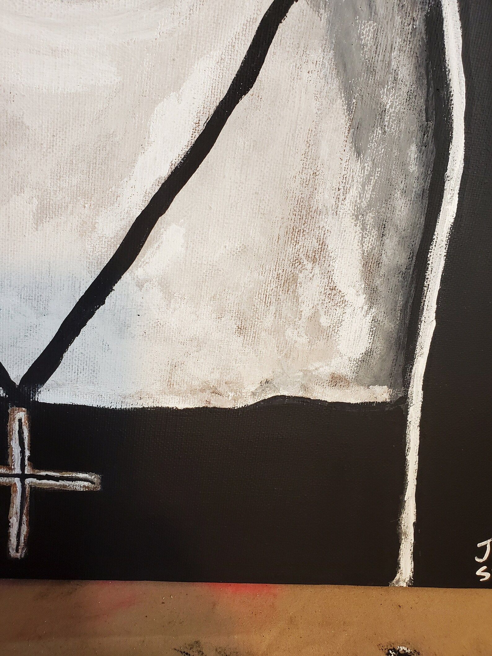 Halloween Prop Hand Painted Acrylic Painting of the Conjuring 2 Nun ...