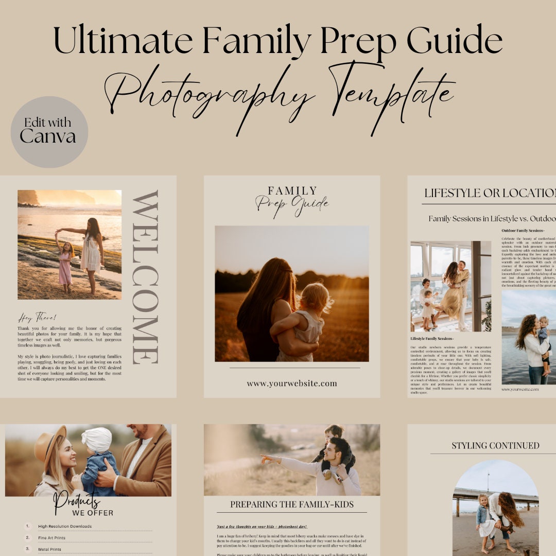 Family Prep Guide- Pre-written Content, Preparation Guide for ...