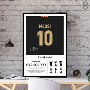Football ICON Poster LIONEL MESSI - Etsy