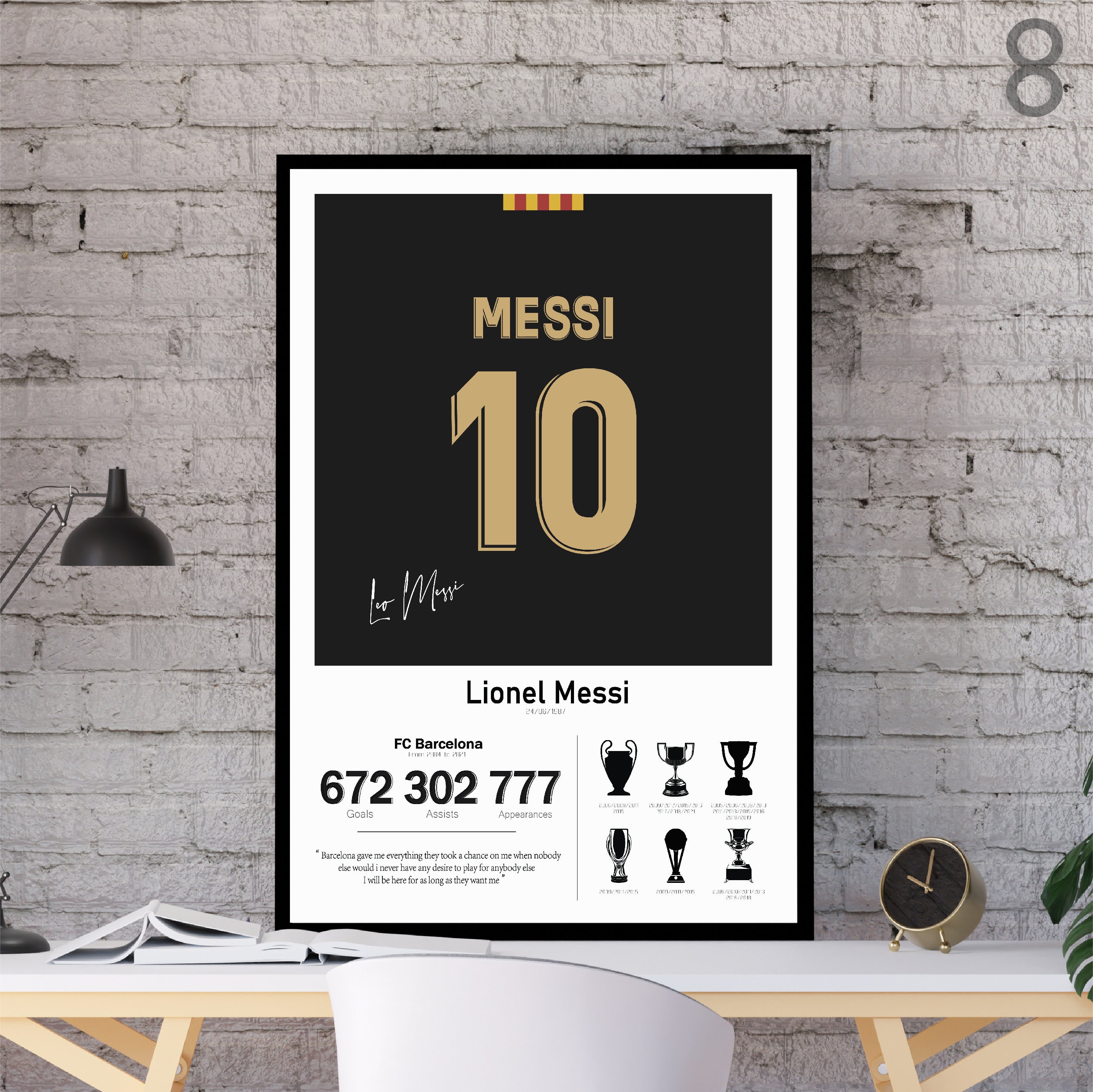 Football ICON Poster LIONEL MESSI - Etsy