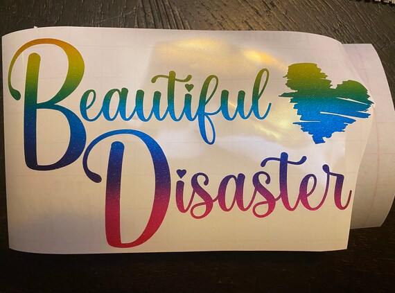 Beautiful Disaster Decal Sticker Car Decal Tumbler Decal - Etsy