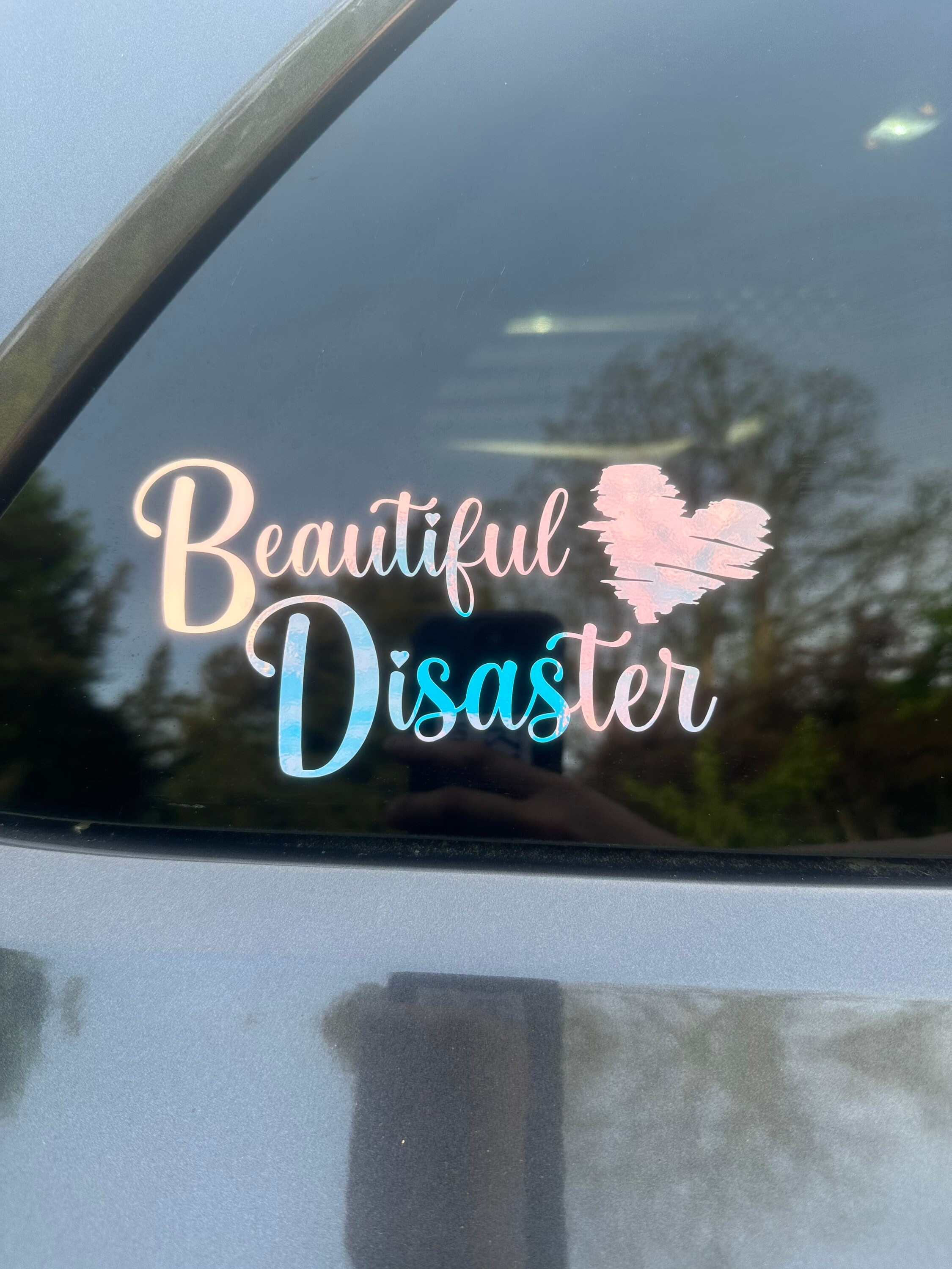 Beautiful Disaster Decal Sticker Car Decal Tumbler Decal - Etsy