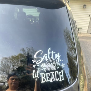 Salty Lil’ Beach Decal Sticker ~ Ocean Life - Beach Life - Salt Life ...