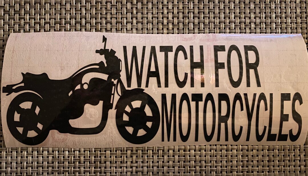 Watch for Motorcycles Car Sticker Decal - Etsy