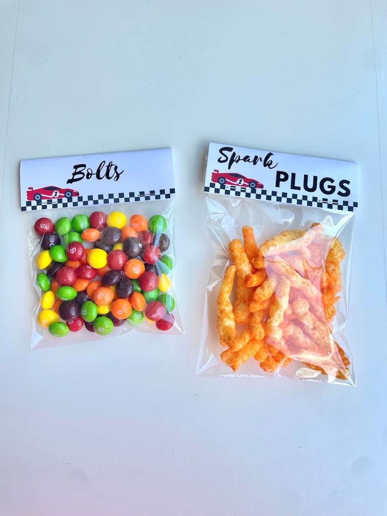 Race Car Birthday Party Favors - Fast One Birthday- Two Fast - 2 Fast ...