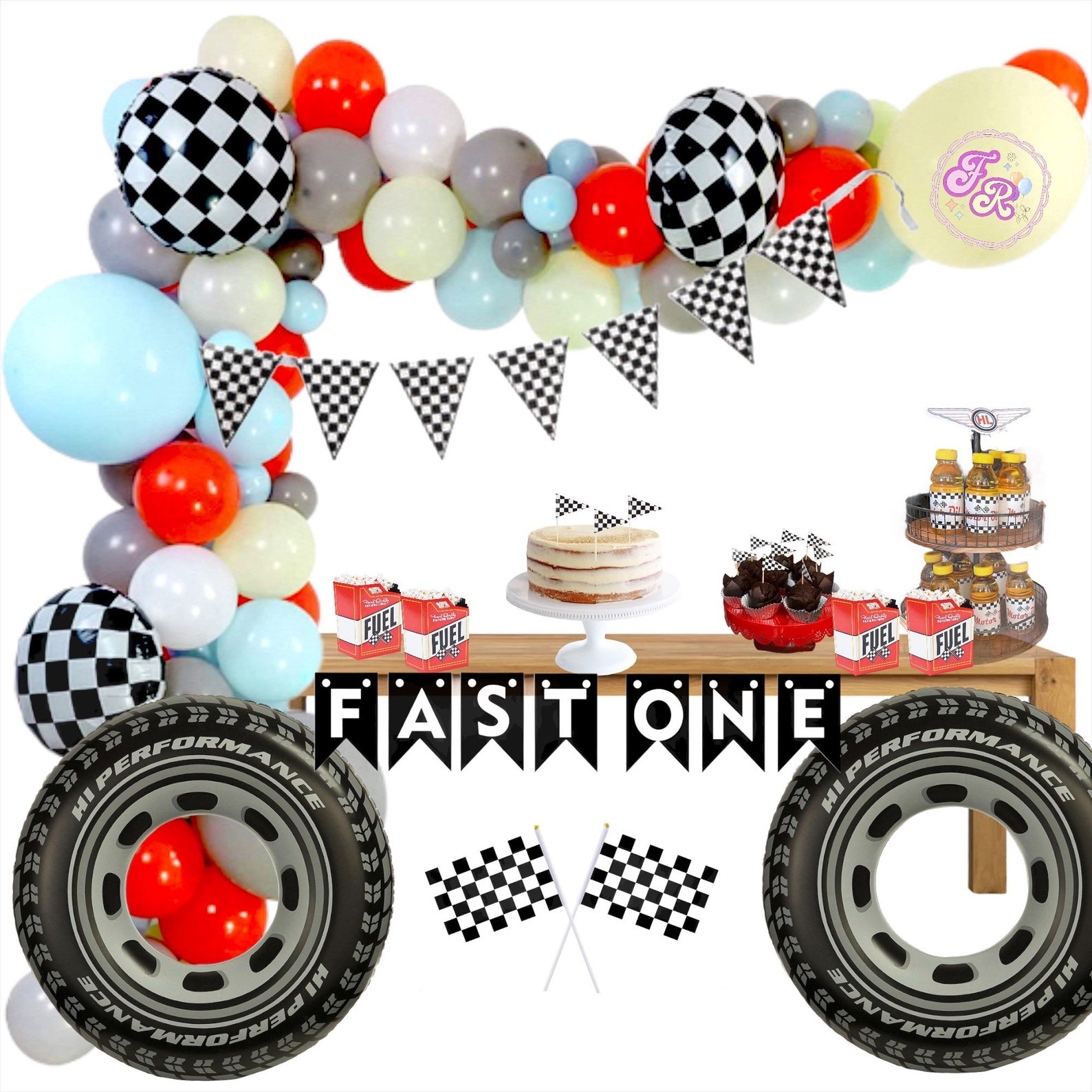 Fast One Birthday Decorations two Fast Car Birthday Race Car - Etsy