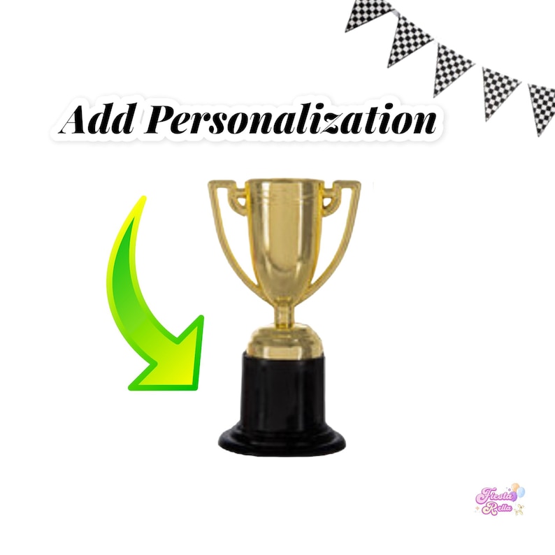 Race Car Birthday Trophy Favor (1ct)- Race Car Birthday Party Favors ...