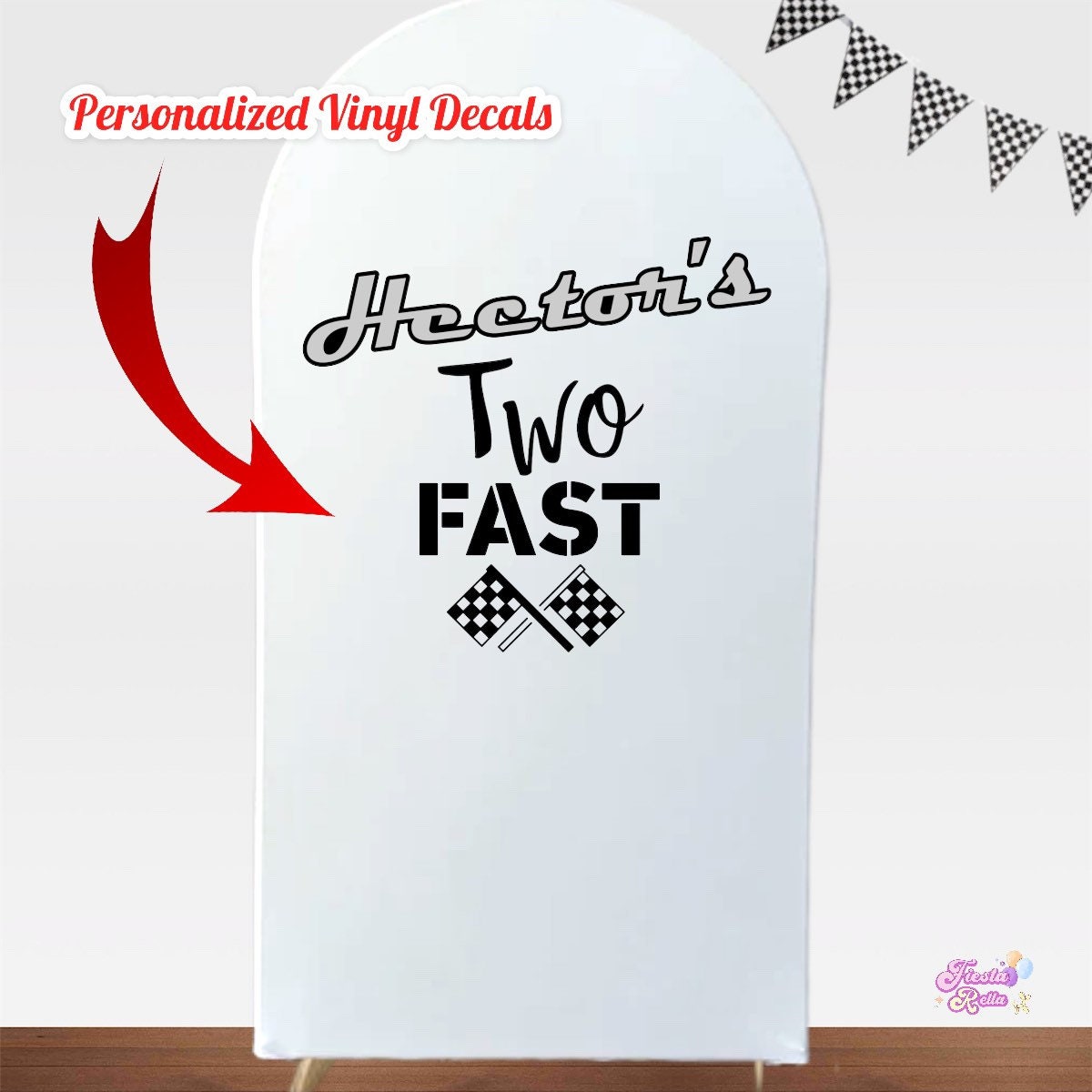 Retro Two Fast Race Car Birthday Backdrop Vintage Two Fast - Etsy