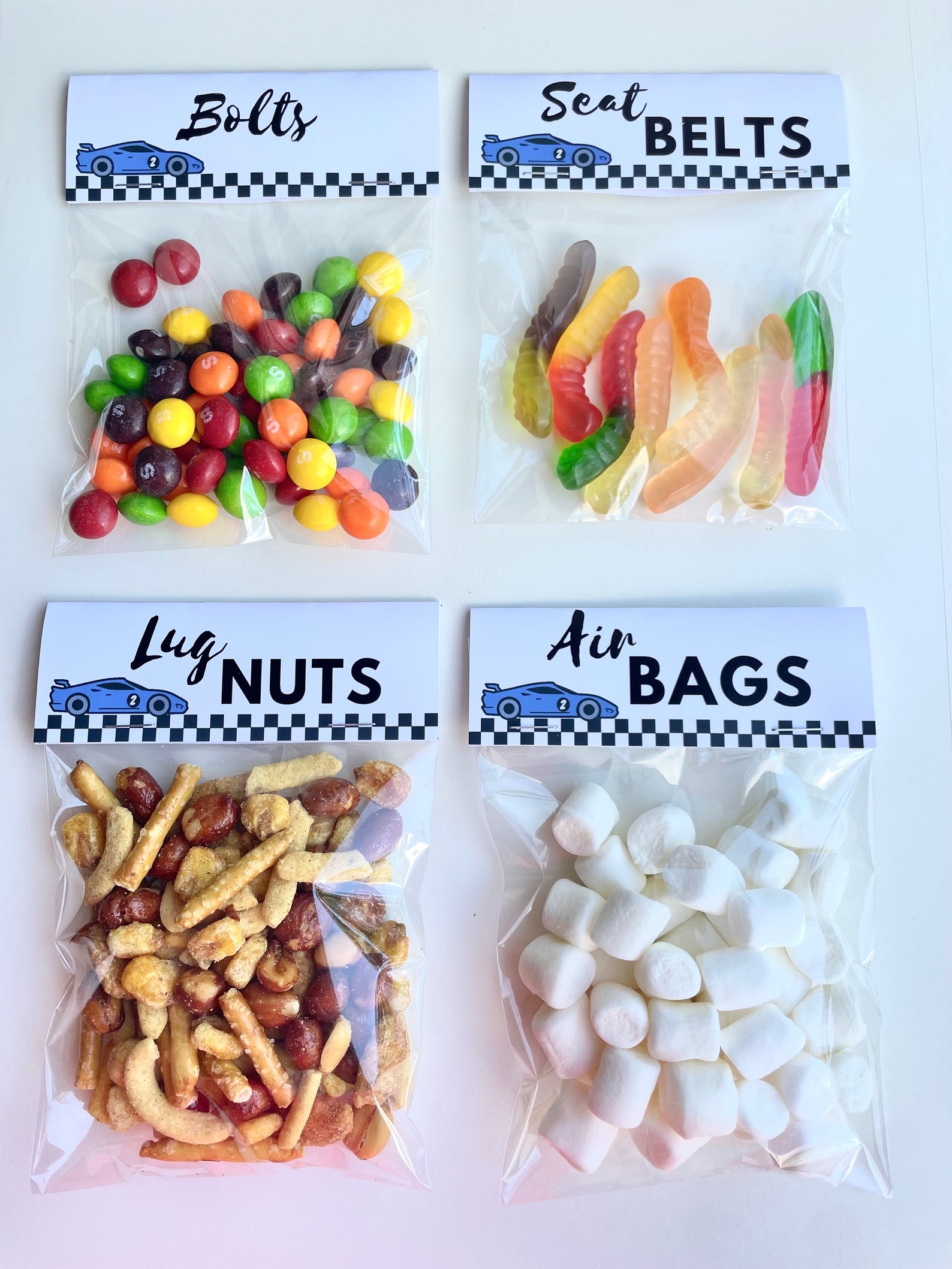 Race Car Birthday Party Favors - Fast One Birthday- Two Fast - 2 Fast ...
