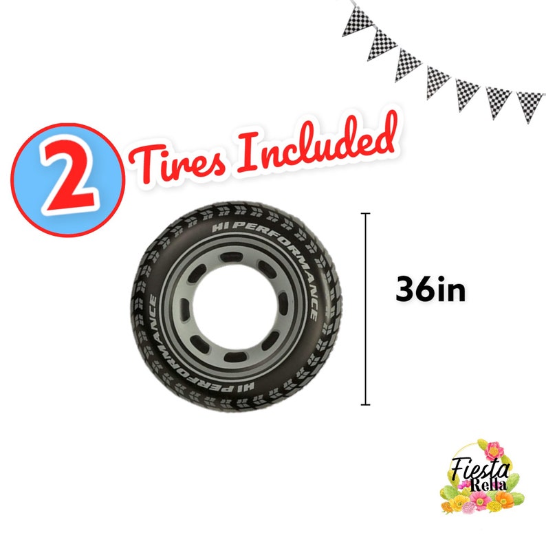 2 Inflatable Tires car Birthday Tire Decorations car - Etsy