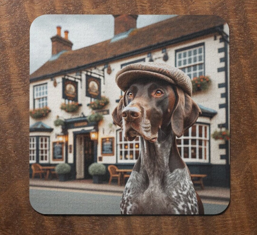 Unique German Shorthaired Pointer Coaster - Unique GSP Drinks Coaster ...