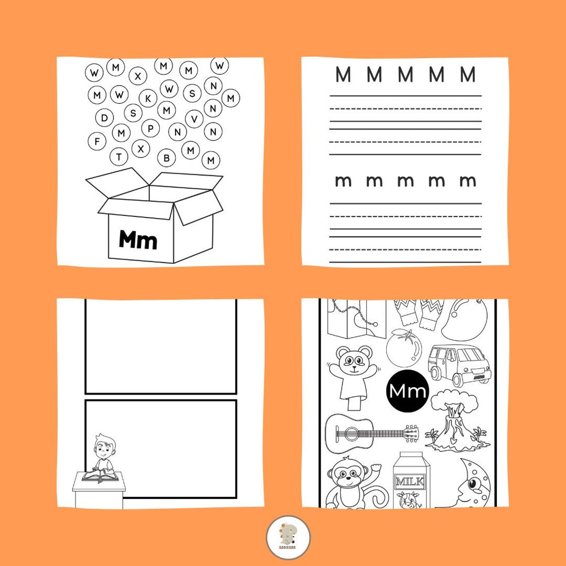 Alphabet Worksheets | Mm Letter of the Week | Learning Pages for Kids ...
