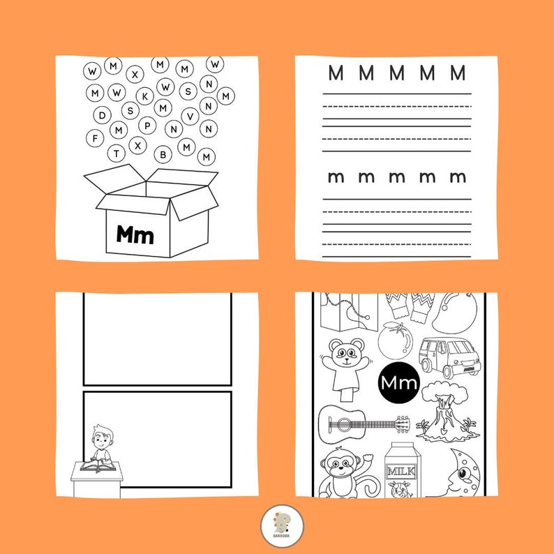 Alphabet Worksheets | Mm Letter of the Week | Learning Pages for Kids ...