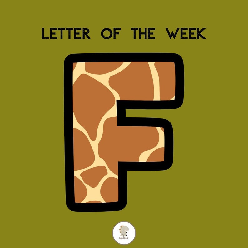 Alphabet Worksheets Ff Letter of the Week Learning Pages - Etsy