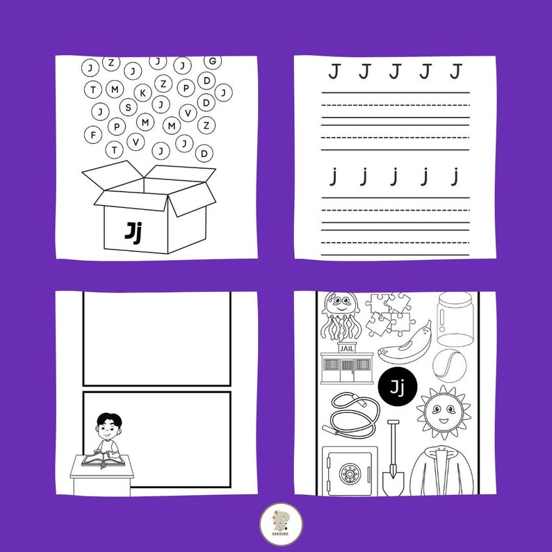 Alphabet Worksheets | Jj Letter of the Week | Learning Pages for Kids ...