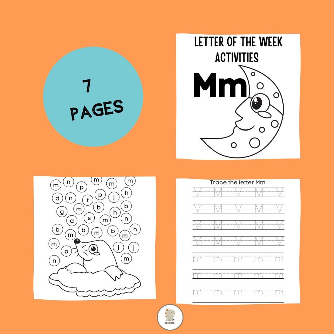 Alphabet Worksheets | Mm Letter of the Week | Learning Pages for Kids ...