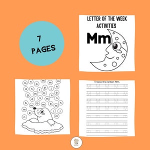 Alphabet Worksheets | Mm Letter of the Week | Learning Pages for Kids ...