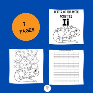 Alphabet Worksheets | Ii Letter of the Week | Learning Pages for Kids ...