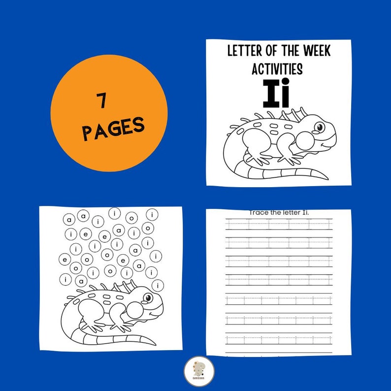 Alphabet Worksheets | Ii Letter of the Week | Learning Pages for Kids ...