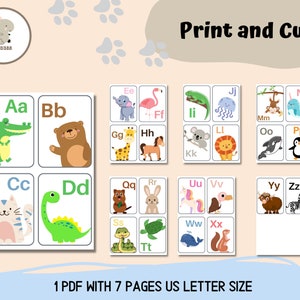 Animal Alphabet Flash Cards | A - Z | ABC Animal Flash Cards ...